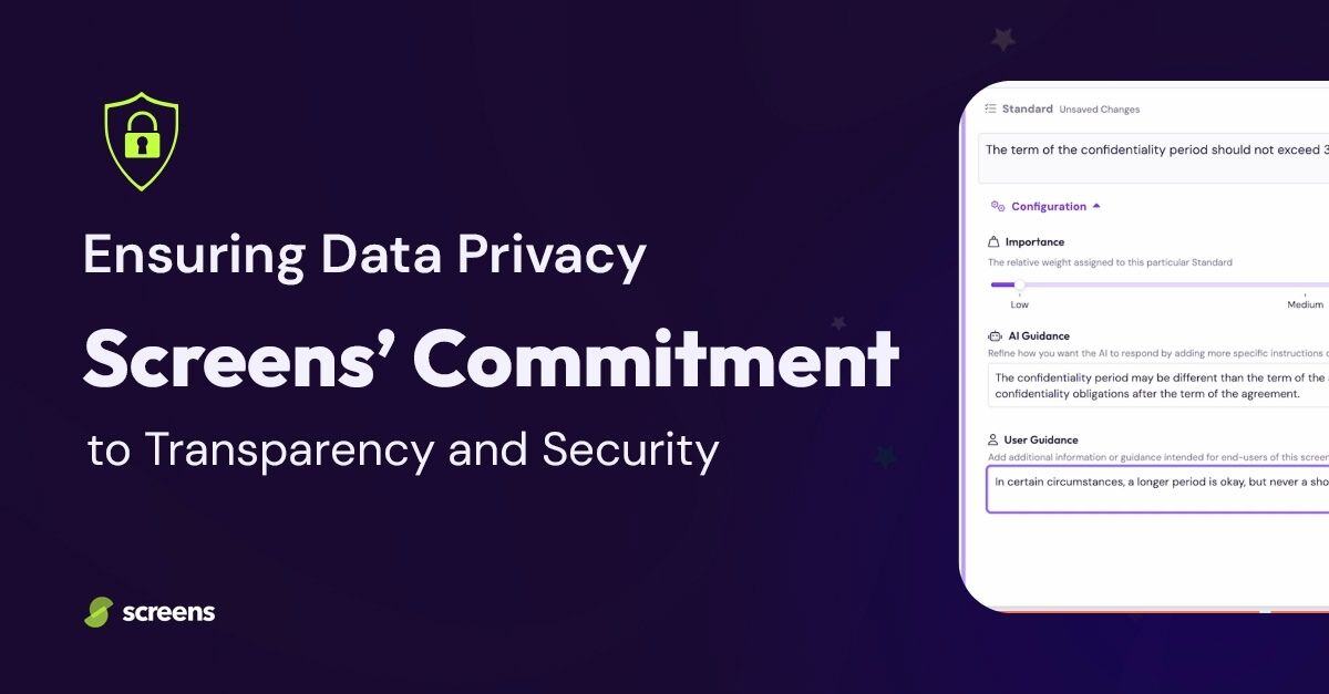 Ensuring Data Privacy: Screens’ Commitment to Transparency and Security